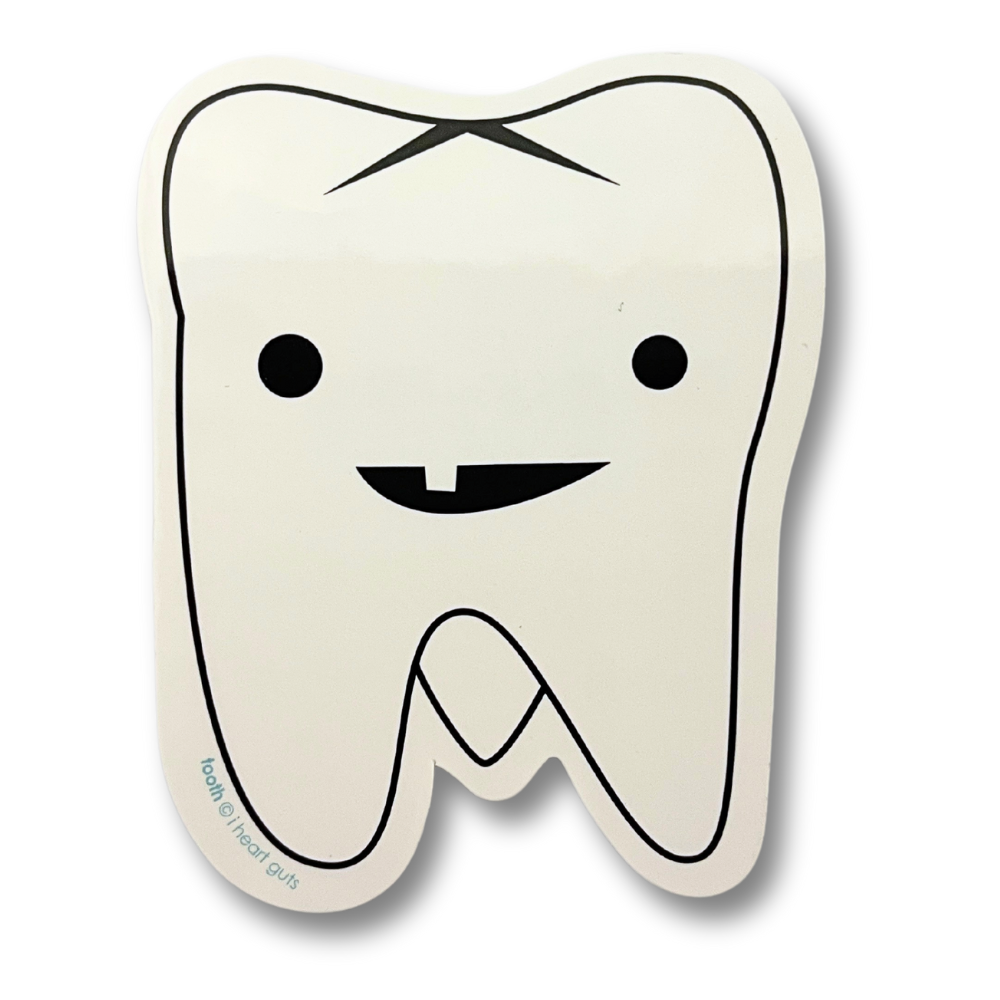 I Heart Guts Tooth Sticker - International Museum of Surgical Science
