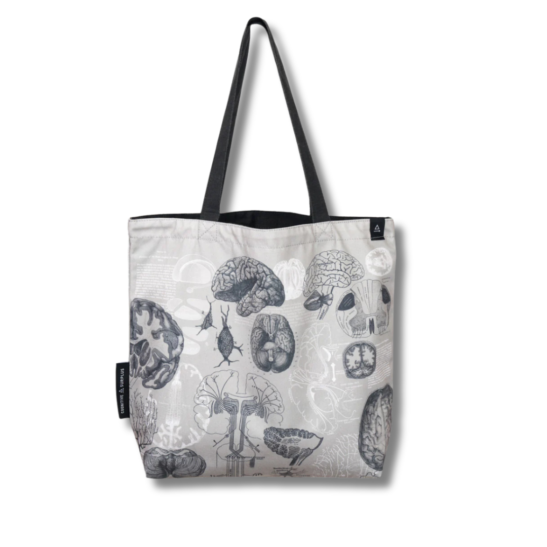 Brain Anatomy Canvas Tote Bag - International Museum of Surgical Science