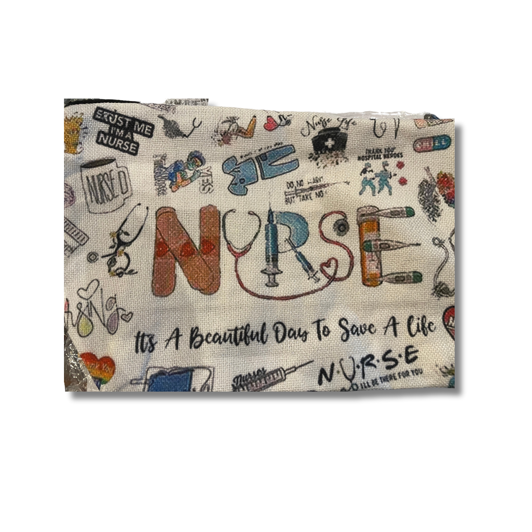 Nurse Themed Linen Pencil Bag - International Museum of Surgical Science