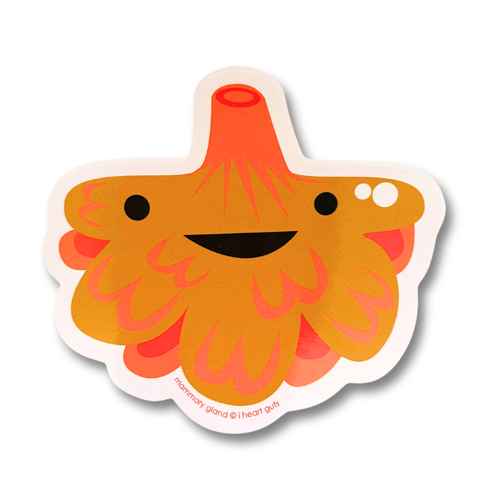 I Heart Guts Mammary Gland Sticker - International Museum of Surgical ...