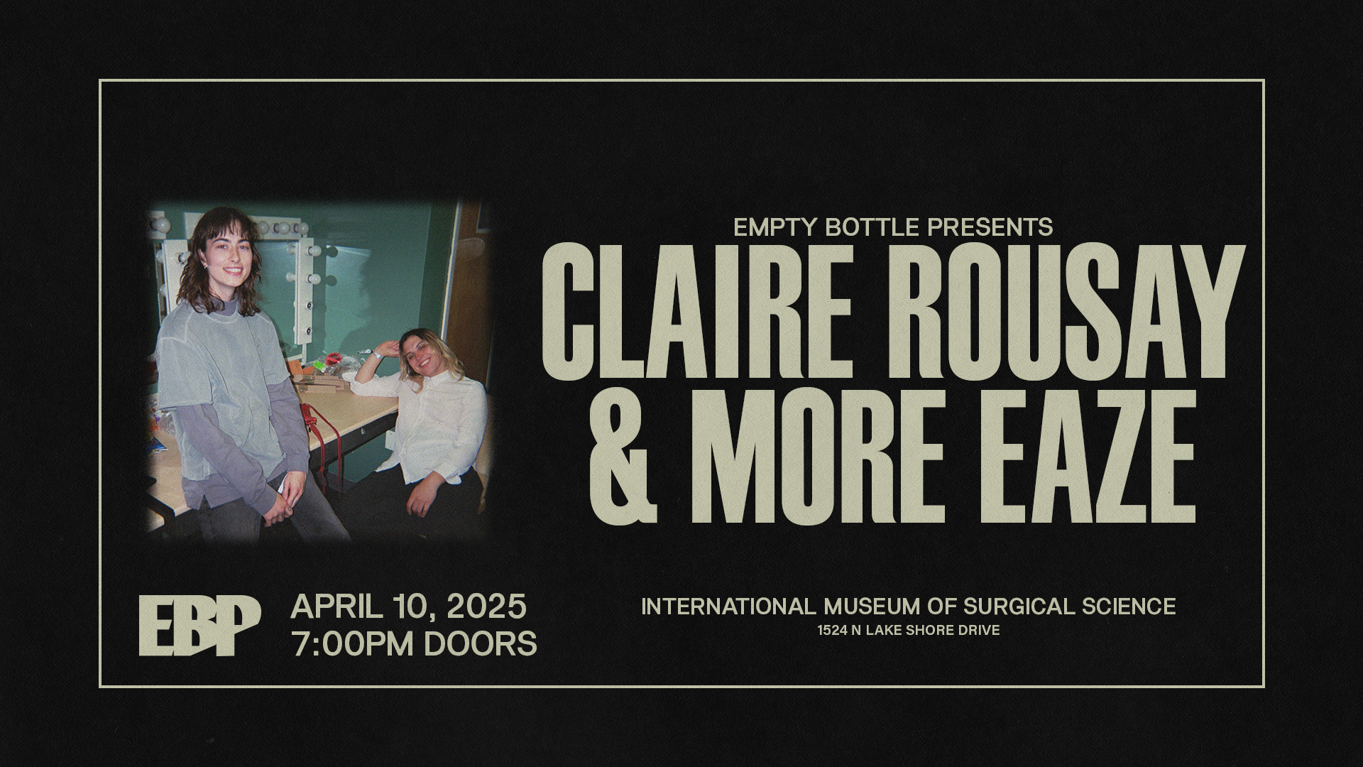 Claire Rousay and More Eaze - International Museum of Surgical Science
